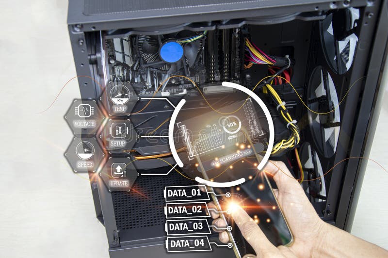 The Concept of Using Performance Monitoring Programs Stock Image ...