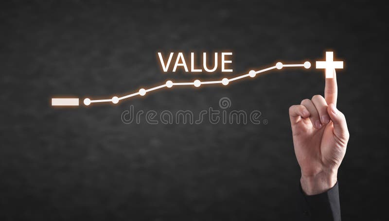 Concept of Value. Profit stock illustration. Illustration of concept ...