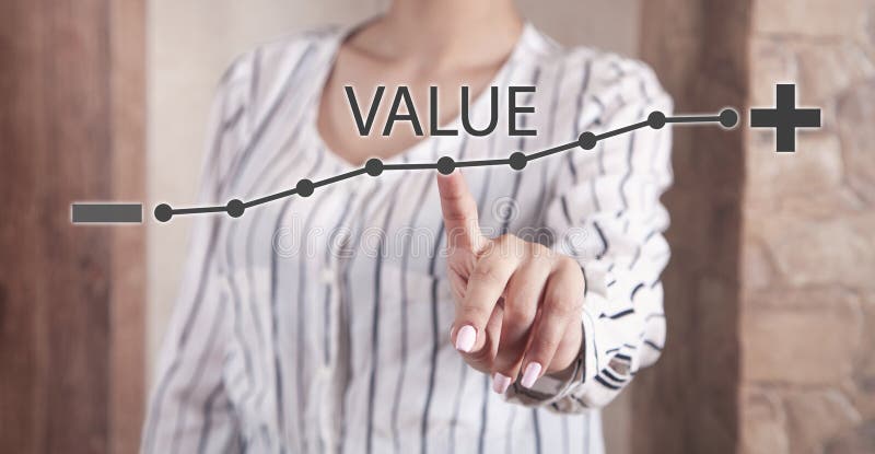 Concept of Value. Profit stock illustration. Illustration of benefit ...