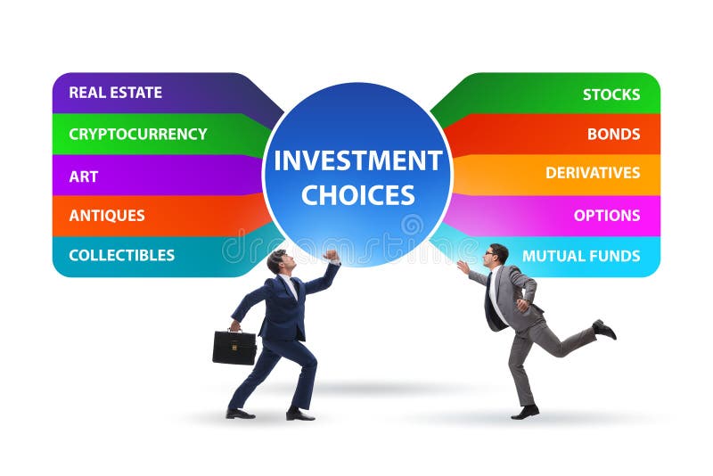 Concept of Various Financial Investment Options Stock Photo - Image of ...