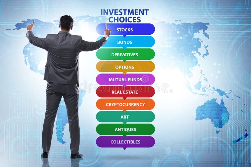 Concept of Various Financial Investment Options Stock Image - Image of ...