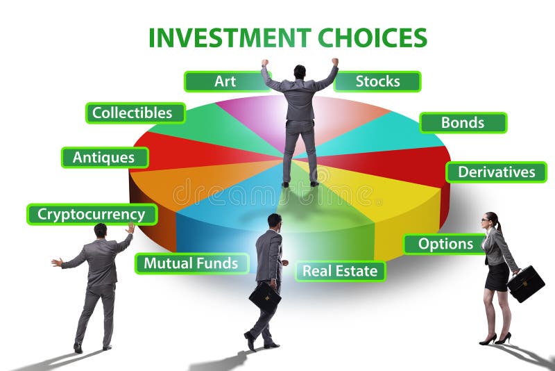 Concept of Various Financial Investment Options Stock Photo - Image of ...