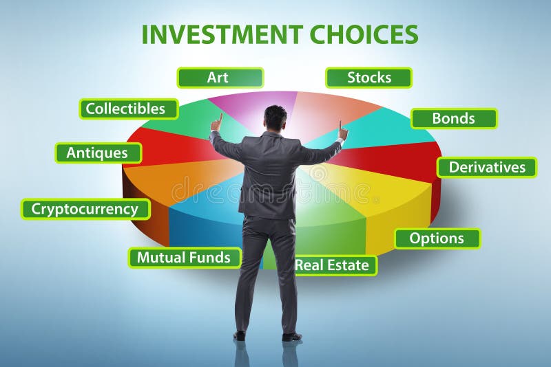 Concept of Various Financial Investment Options Stock Illustration ...