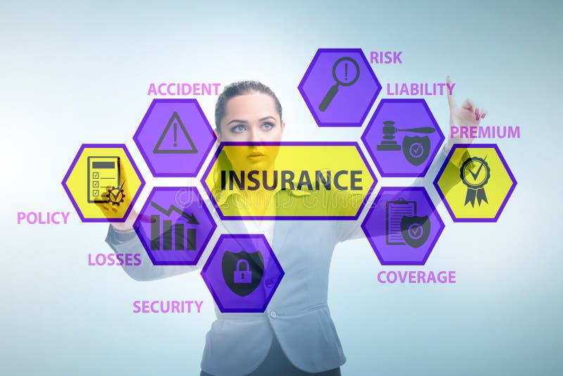 Concept of Various Types of Insurance Stock Illustration - Illustration ...