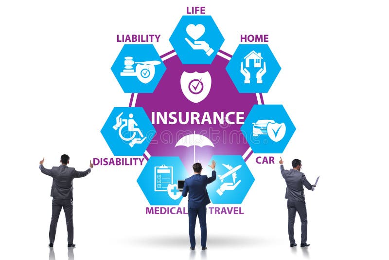 Concept of Various Types of Insurance Stock Image - Image of liability ...
