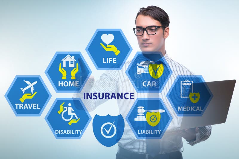 Concept of Various Types of Insurance Stock Image - Image of contract ...