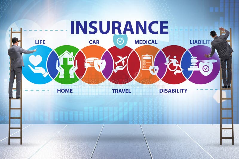 Concept Of Various Types Of Insurance Stock Image - Image of investment ...