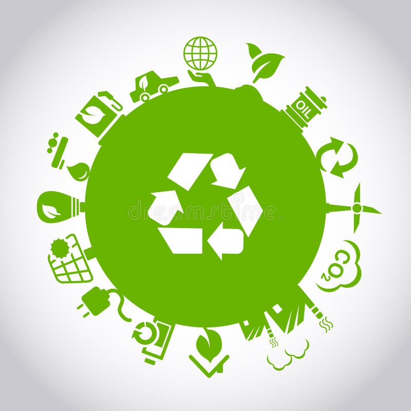 Concept Vert De L'environnement ECO Illustration de Vecteur ...