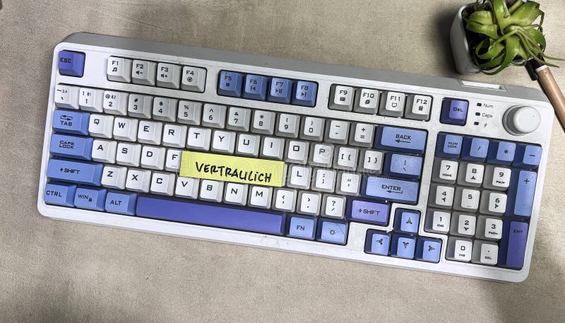 Concept of Vertraulich on German Language Write on Sticky Notes ...