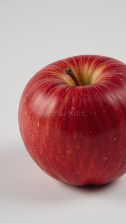 Vibrant Detailed Photorealistic Image of a Red Apple with ...