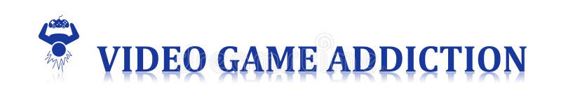 Concept of Video Game Addiction Stock Illustration - Illustration of ...