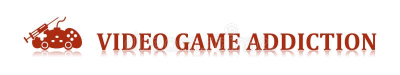 Concept of Video Game Addiction Stock Illustration - Illustration of ...