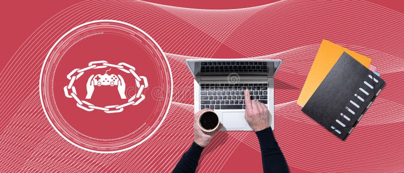 Concept of Video Game Addiction Stock Image - Image of game, unhealthy ...