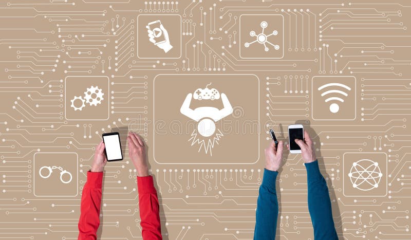 Concept of Video Game Addiction Stock Image - Image of addiction ...