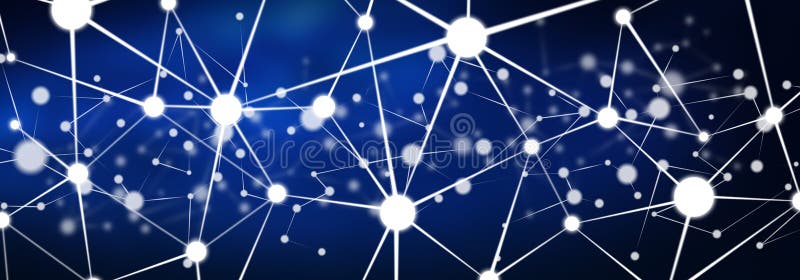 Concept of virtual network stock illustration. Illustration of ...