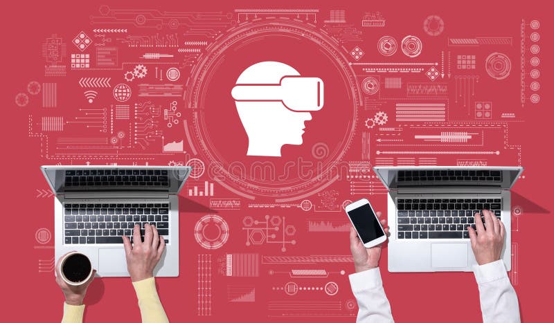 Concept of virtual reality stock photo. Image of modern - 303144426