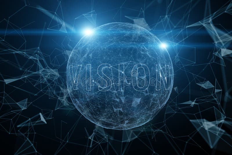 Concept Vision Network Data Background Stock Illustration ...