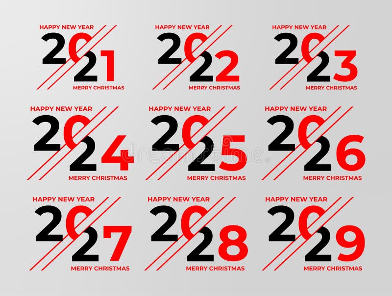 Concept for Vision Year 2021-2029 on Background. Stock Vector ...