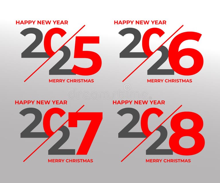 Concept for Vision Year 2025-2028 on Light Background Stock Vector ...