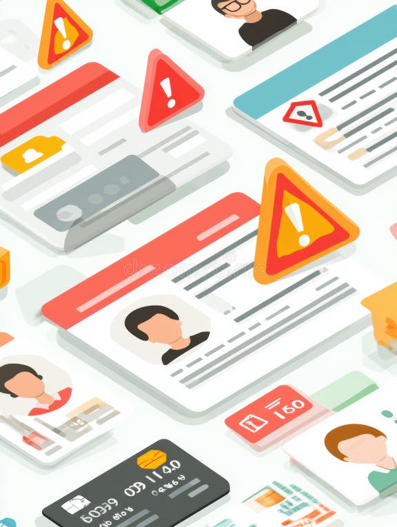 Concept Visualization of Identity Theft Prevention with Broken ID Card ...