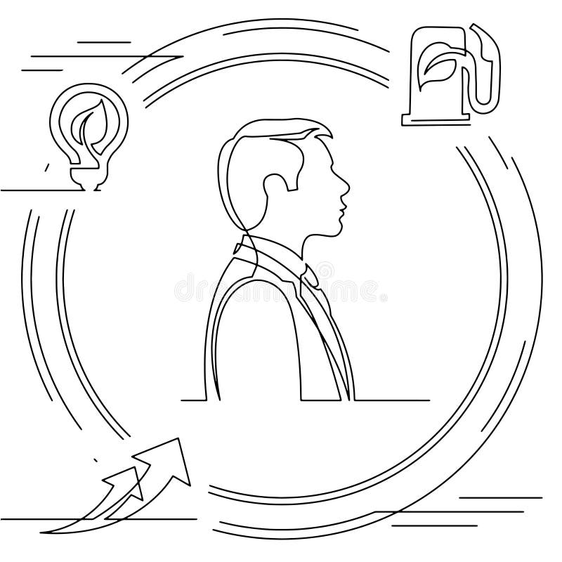Continuous Line Drawing Contacts Stock Illustrations – 79 Continuous ...