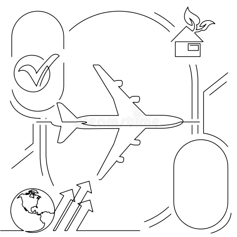 Concept Visualization Line Icon Drawing of Business Infographics Stock ...