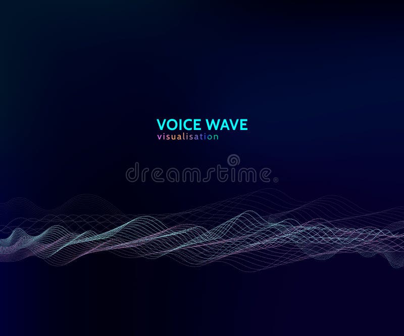 Concept of Voice Wave Visualisation, Sparkle Modern Wave Pattern ...