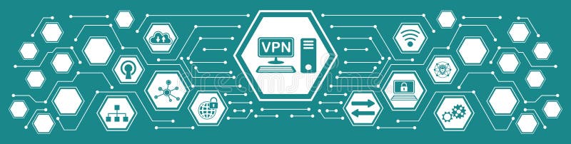 Concept of vpn stock illustration. Illustration of computer - 233142720