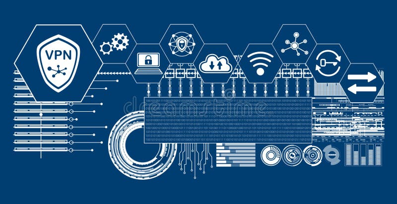 Concept of vpn stock illustration. Illustration of business - 269203819