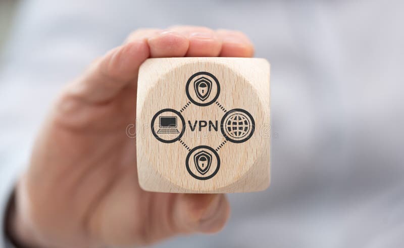Concept of vpn stock photo. Image of access, cube, private - 225400516