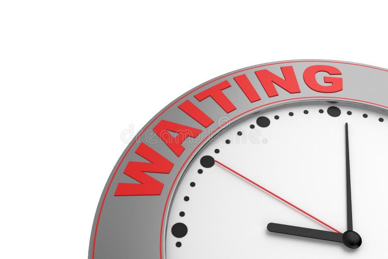 Concept waiting time stock illustration. Illustration of late - 181364619