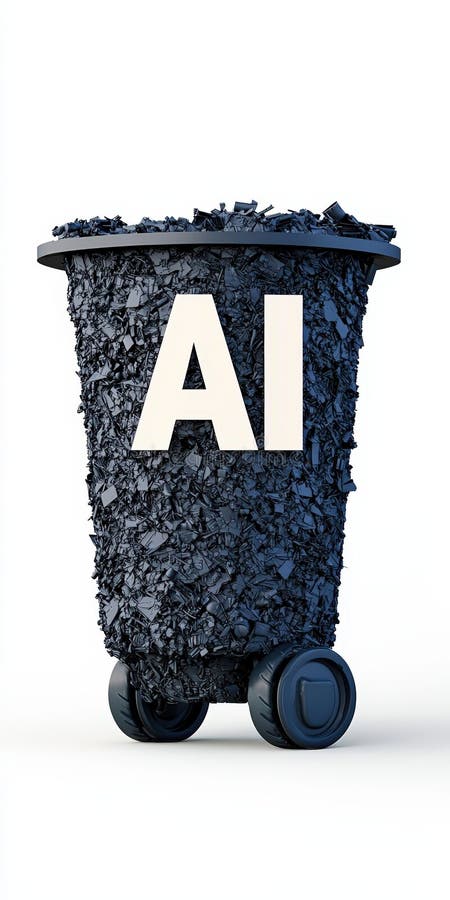 Concept of Waste Management for AI Technology Stock Illustration ...