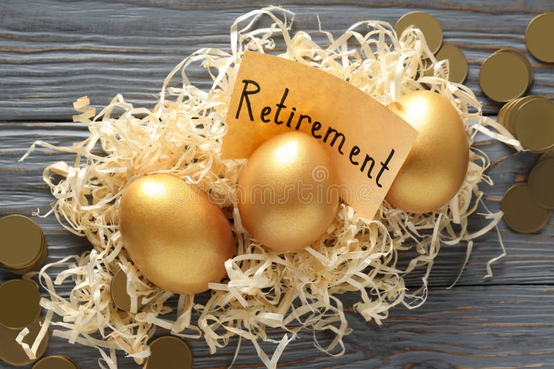 Concept of Wealth and Retirement - Golden Eggs Stock Image - Image of ...