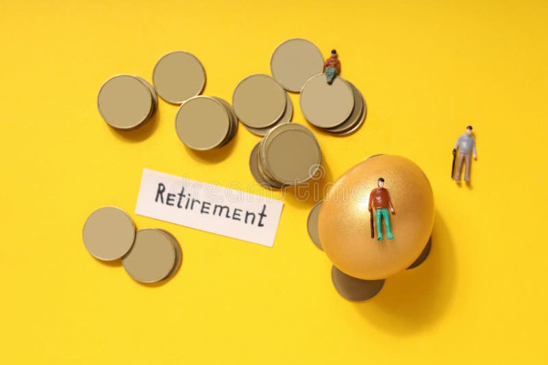 Concept of Wealth and Retirement - Golden Eggs Stock Photo - Image of ...