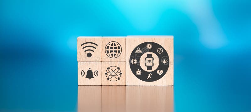 Concept of Wearable Technology Stock Image - Image of smartwatch, cube: 302987691