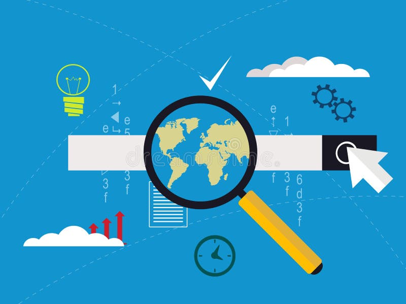Concept of Website Code Optimization and Web Programming Process Stock ...