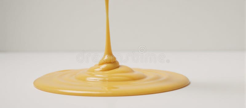 White Backdrop with Melted Cheese Sauce Spill Stock Illustration ...