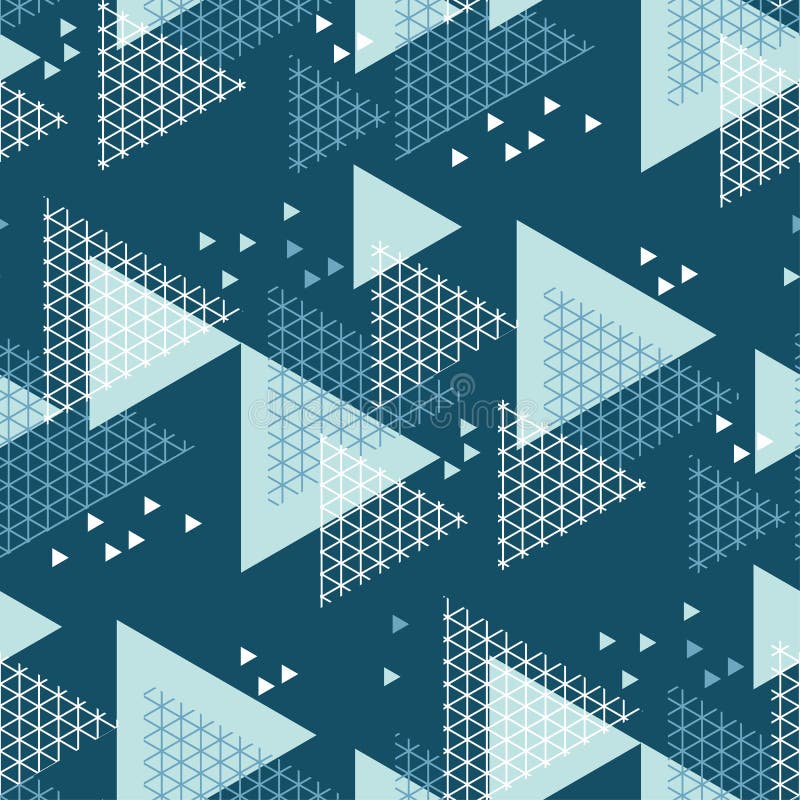 Concept Winter Geometry Seamless Pattern Stock Vector - Illustration of ...