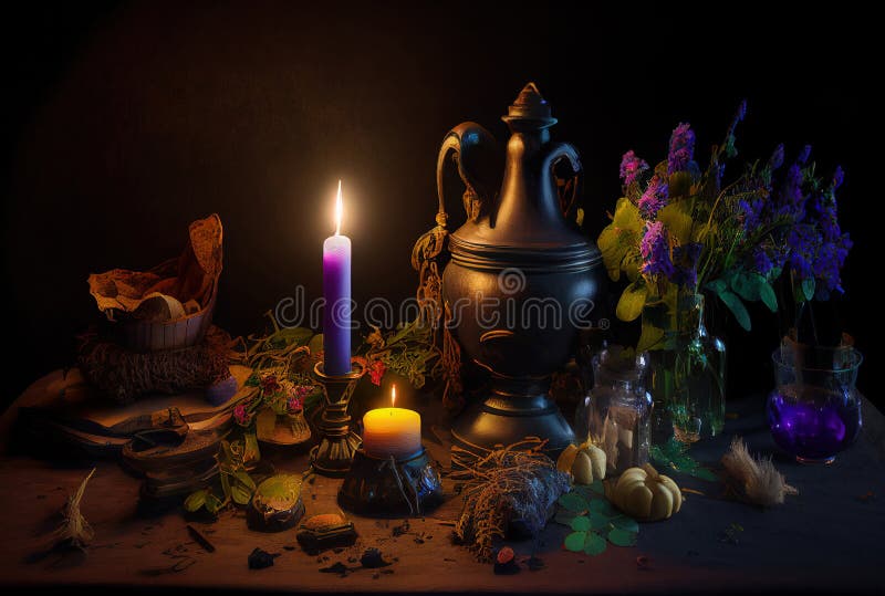 The Concept of Witchcraft and Magic, an Altar for Communication with ...