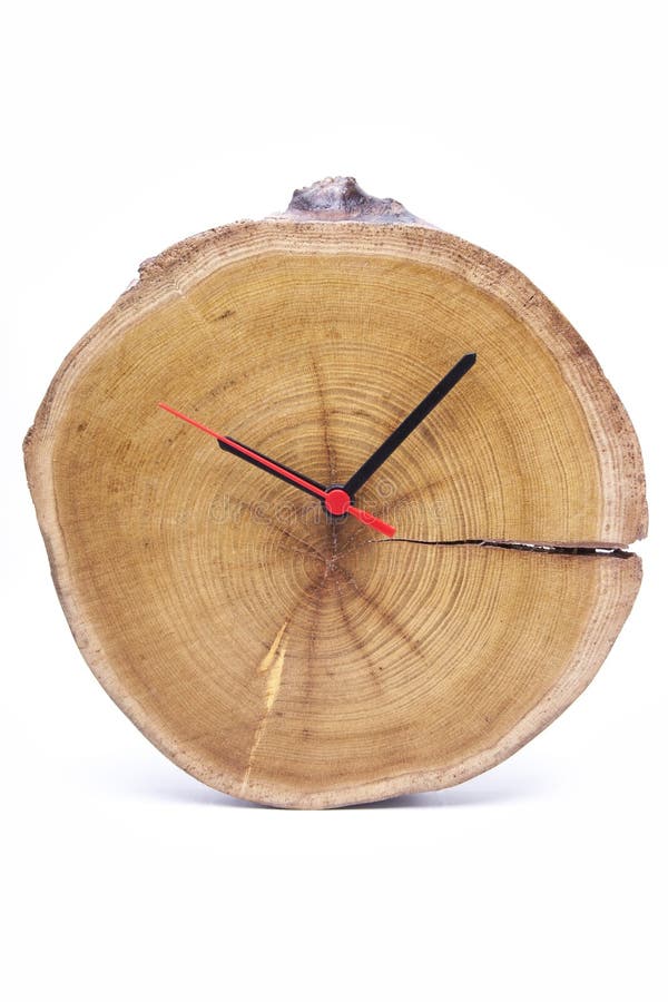 Concept Wooden Black Quartz Wall Clock Stock Photo - Image of life ...