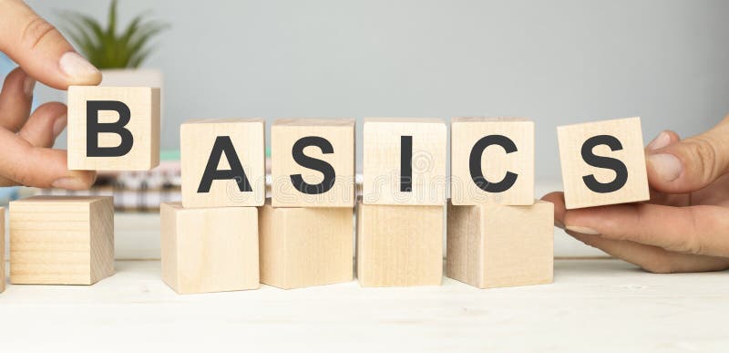 The Word Basic Written on Yellow Balls Stock Image - Image of blue ...