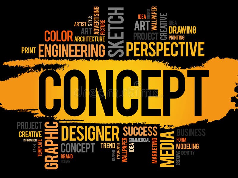 CONCEPT word cloud stock illustration. Illustration of card - 200187853