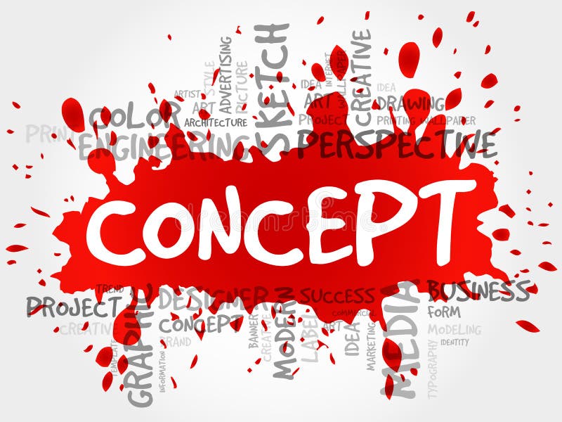 CONCEPT word cloud stock illustration. Illustration of paper - 200311988