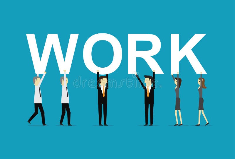 Concept of Word Design Work Stock Vector - Illustration of ...