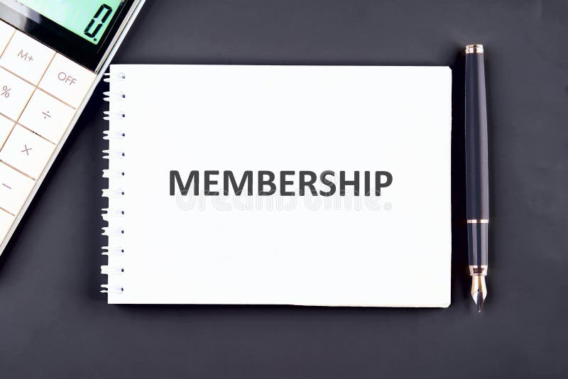 Concept Word MEMBERSHIP. Process Information Concept Stock Photo - Image of member, group: 401580594