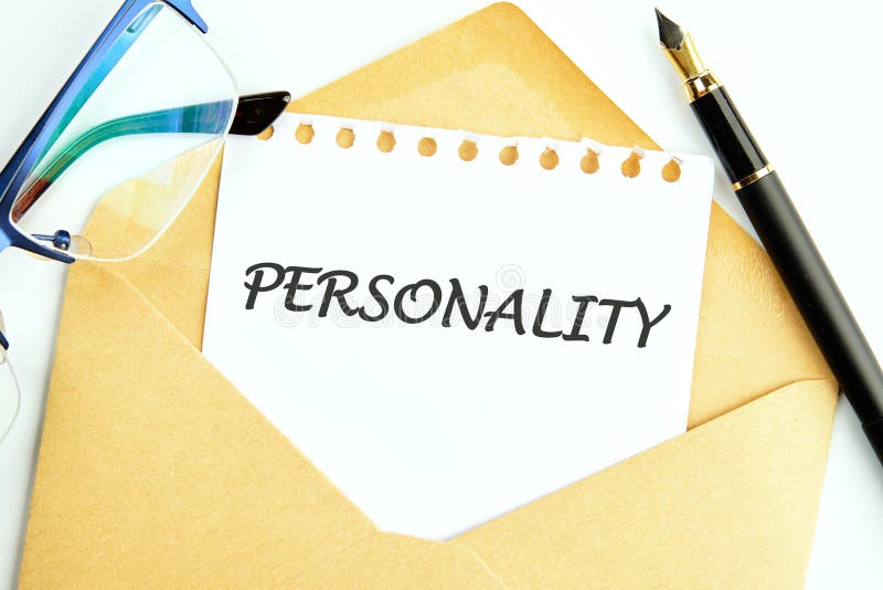 Concept Word PERSONALITY on a White Sheet of Notepad Sticking Out of an ...
