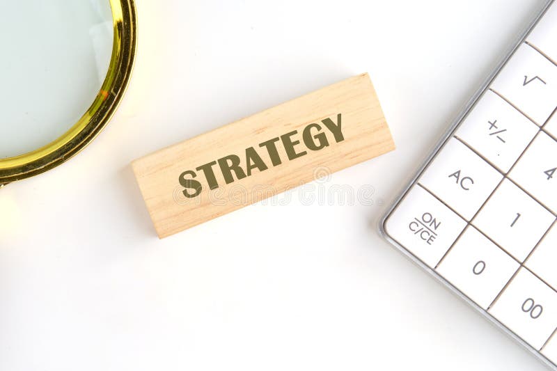 The Concept Word STRATEGY. Mission Vision Values Symbol Stock Photo ...