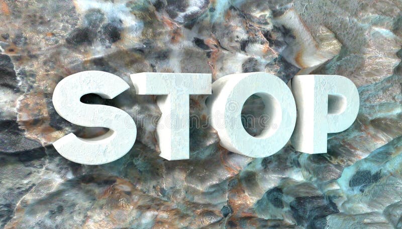 The Concept of the Words Stop the Rock. Stock Illustration ...