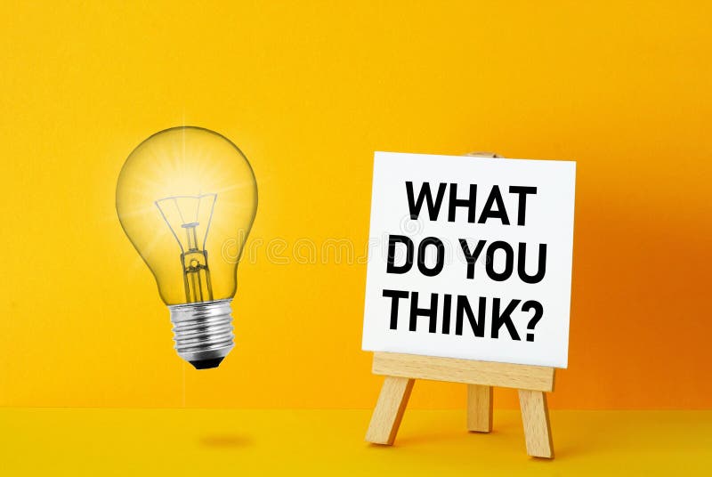 Concept Words What Do You Think are Shown Using the Text Stock Photo ...