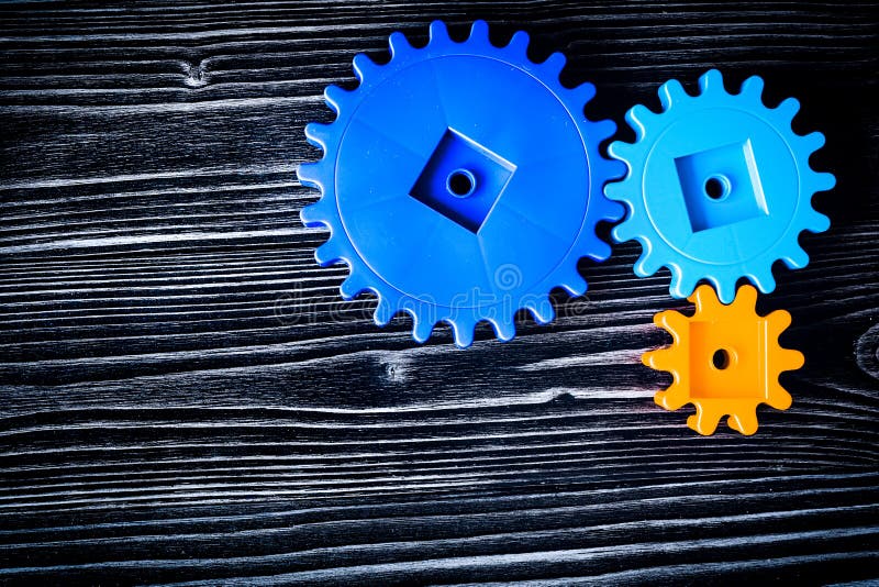 Concept of Work Process Movement Gears Top View Stock Image - Image of ...